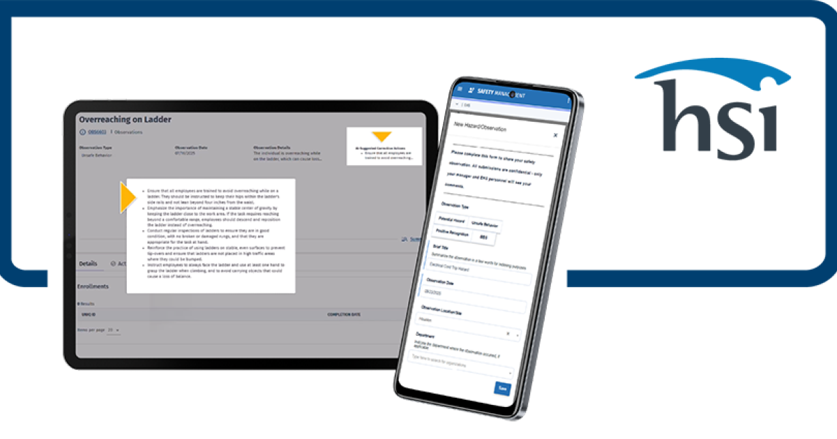 AI-Powered Corrective Actions to Enhance EHS Processes Launched - HSI