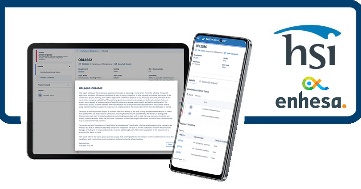 HSI Announces Strategic Partnership with Enhesa to Expand Regulatory ...